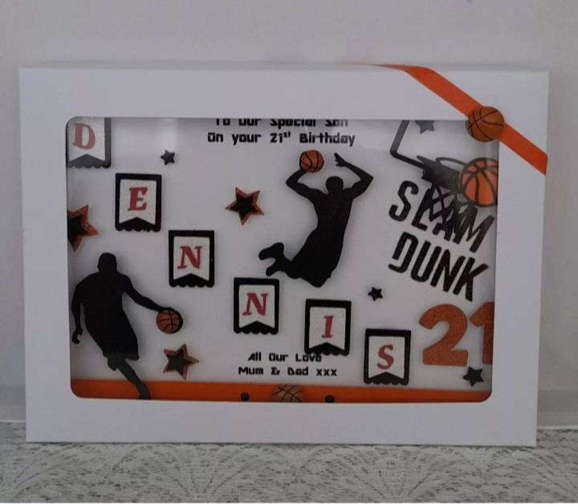 Handmade Basketball Player Birthday Card - Etsy UK
