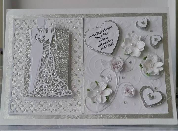 Handmade Personalised Wedding Day Card - Etsy