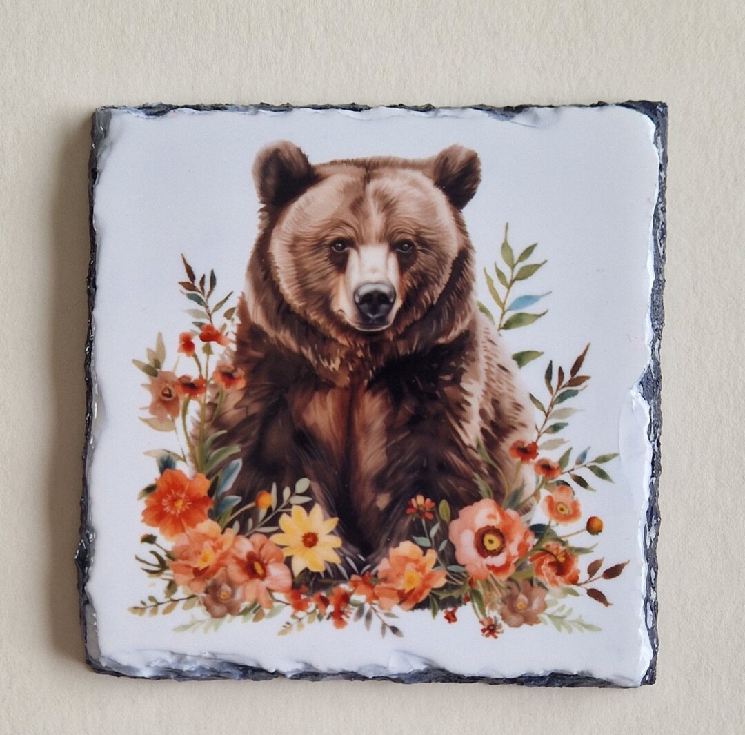 Beautiful Set of Woodland Animals Slate Glossy Coasters - Etsy