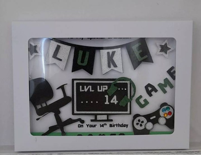 Handmade Personalised Gamer Card - Etsy