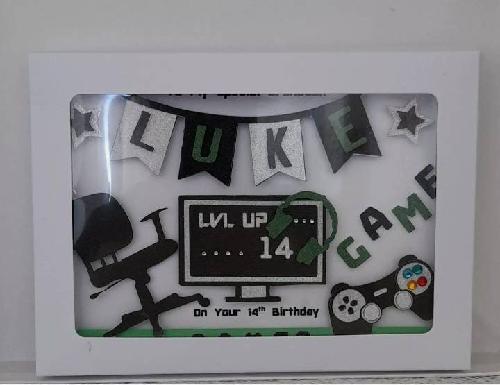 Handmade Personalised Gamer Card - Etsy