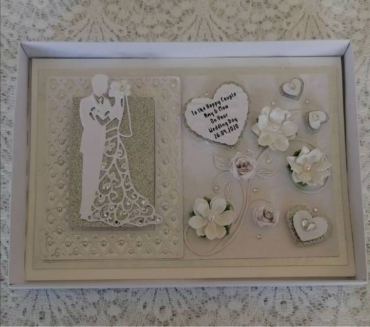 Handmade Personalised Wedding Day Card - Etsy