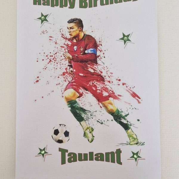 Male Football Birthday Card - Etsy