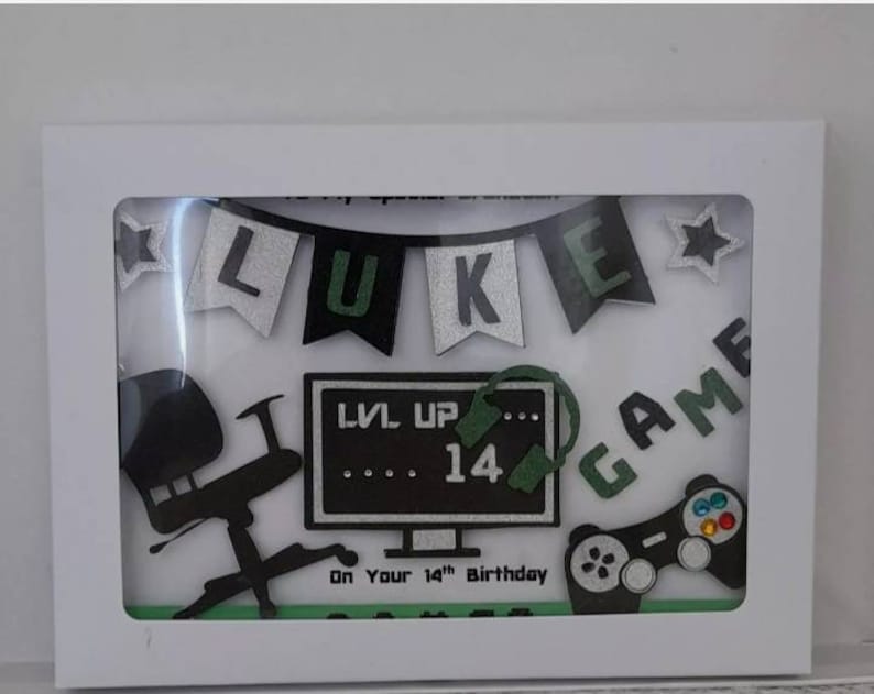 Handmade Personalised Gamer Card - Etsy