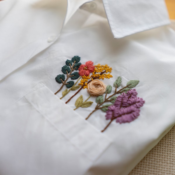 Embroidered Shirt - Etsy