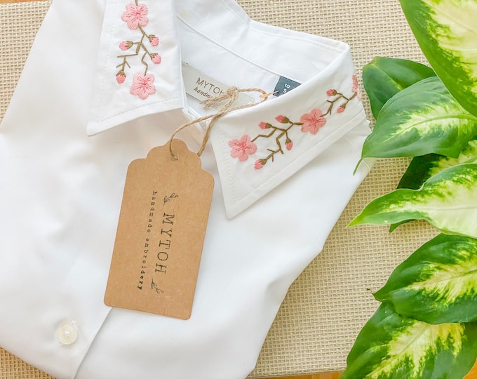 Hand-embroidered Shirt/ Customized Shirt / Flower's Shirt / Hand ...