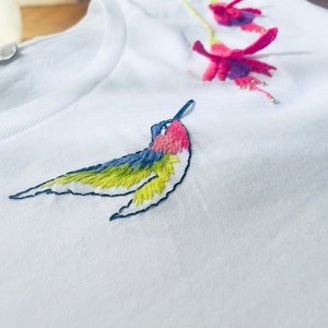 Hand-embroidered T-shirt/ Customized T-shirt / Made in Italy ...
