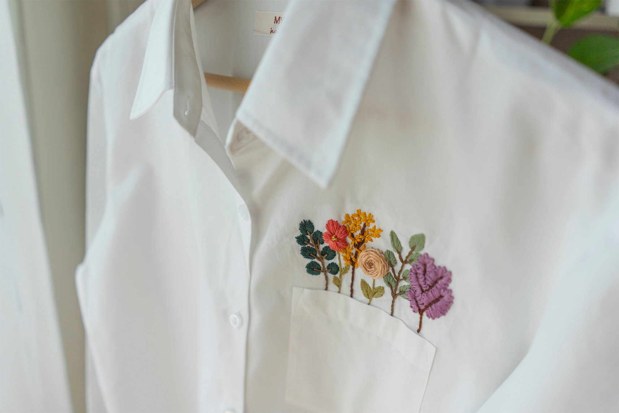 Hand-embroidered Shirt/ Customized Shirt / Hand Embroidery - Etsy