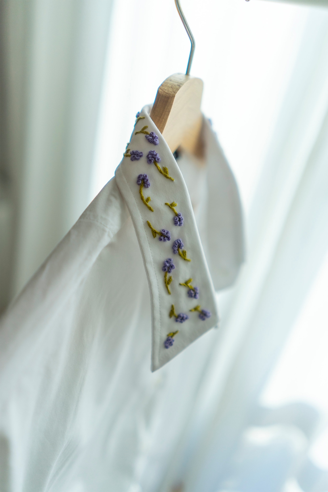 Hand-embroidered shirt/ Customized Shirt / Flower's shirt | Etsy