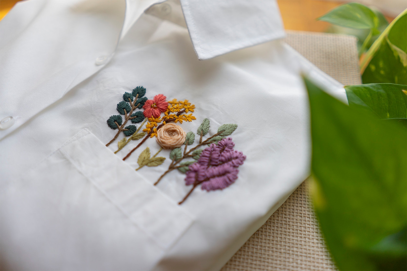 Hand-embroidered Shirt/ Customized Shirt / Hand Embroidery - Etsy