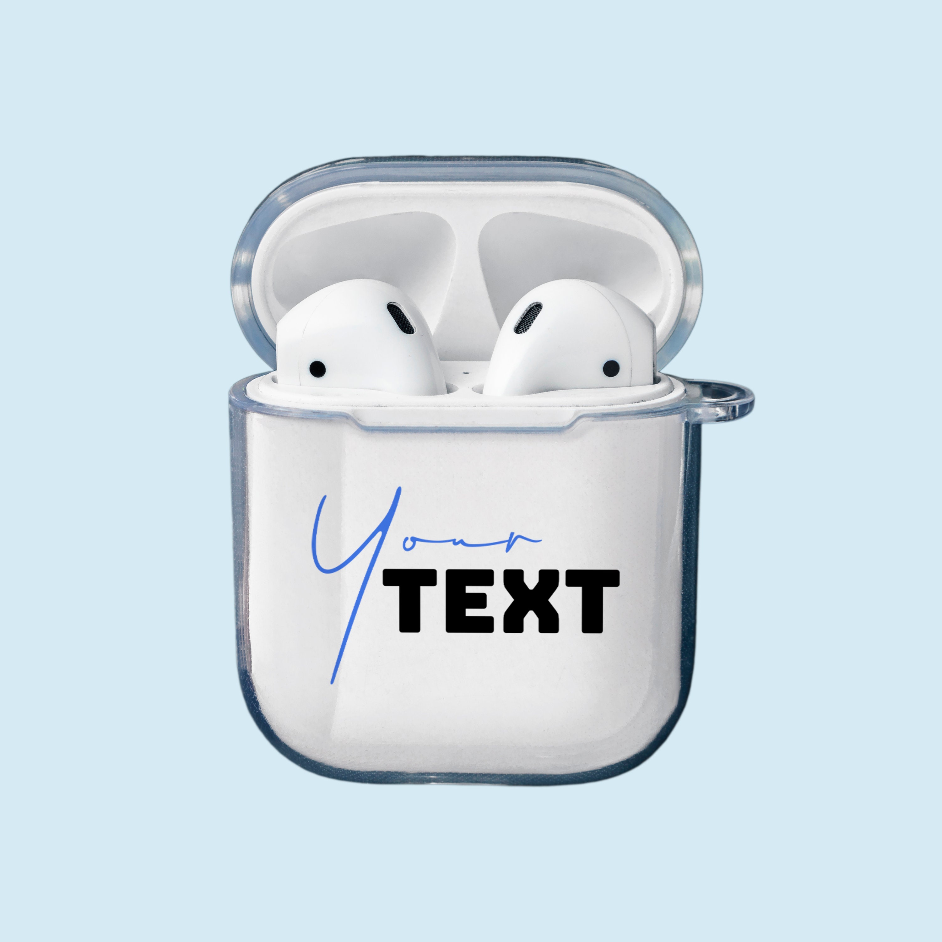 Custom Text AirPod Pro Case Own Design AirPods Case Clear Air | Etsy