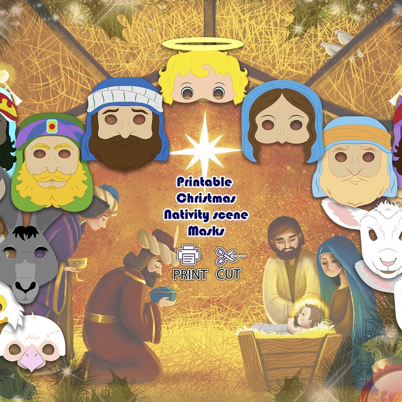 Nativity Scene for Cut - Etsy UK