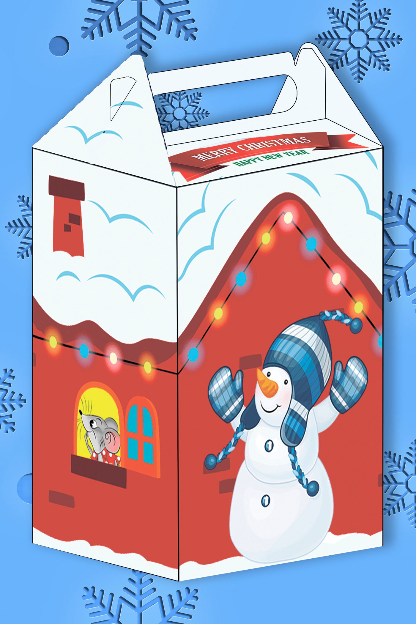 Printable Box Template Cut-print Gift Box Png Pdf JPG Fold Cut Print ...