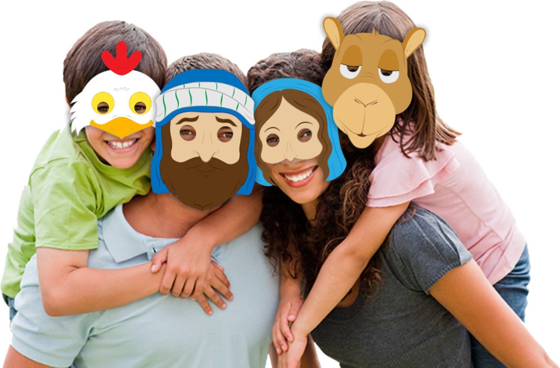 Nativity Scene Mask Template, Cut-out Printable Mask, Pdf Cut Print ...