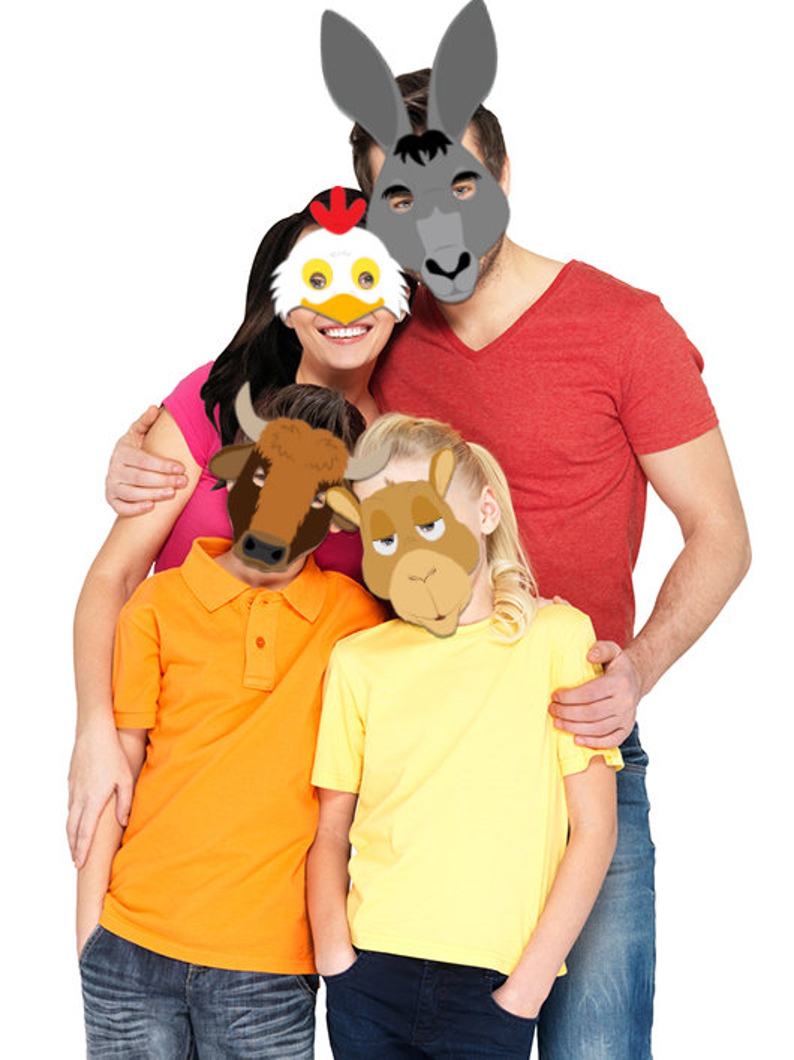 Nativity Scene Mask Template, Cut-out Printable Mask, Pdf Cut Print ...
