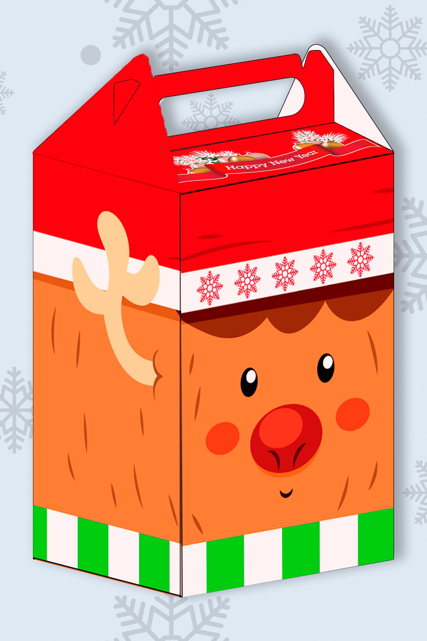 Printable Box Template Cut-print Gift Box Png Pdf JPG Fold Cut Print ...