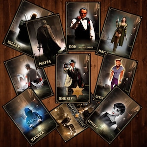 MAFIA Board Card Party Game (role-playing Game, Psychological Game ...