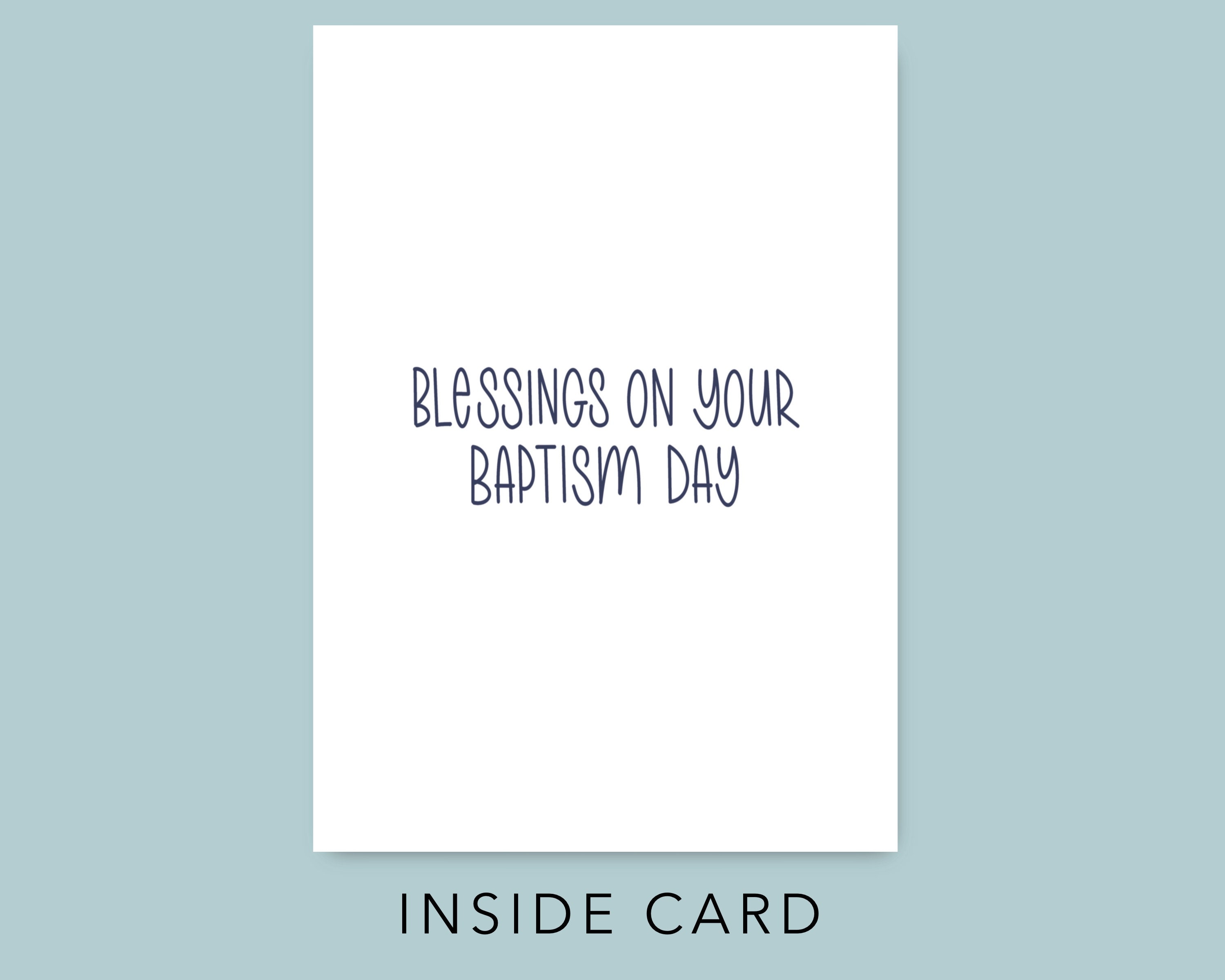 Baptism Card Adult Baptism Card Bible Verse Christian - Etsy UK
