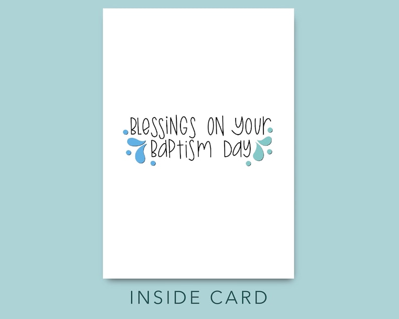 Rejoice Baptism Card Adult Baptism Card Bible Verse Christian Faith ...