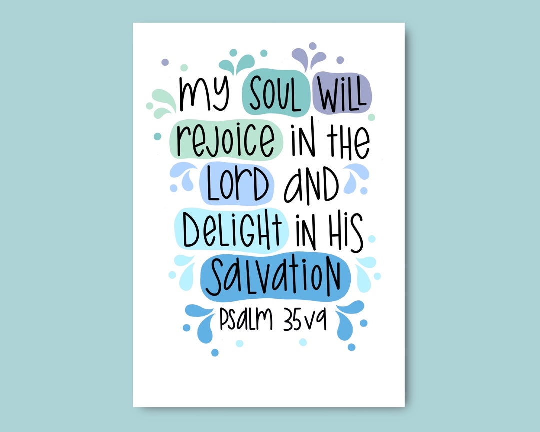 Rejoice Baptism Card Adult Baptism Card Bible Verse Christian Faith ...