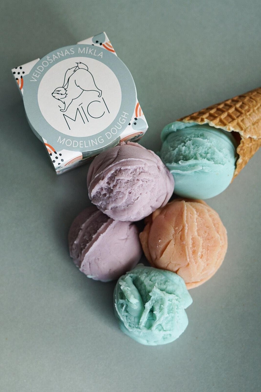 Pastel Blue Play Dough 120g Made From Edible Ingredients, Handmade ...