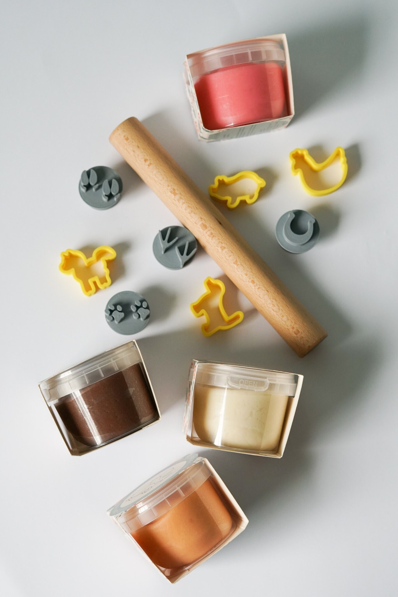 Large Set Farm Animals FOOTPRINTS Stencil+stamp= Teach Kids to ...