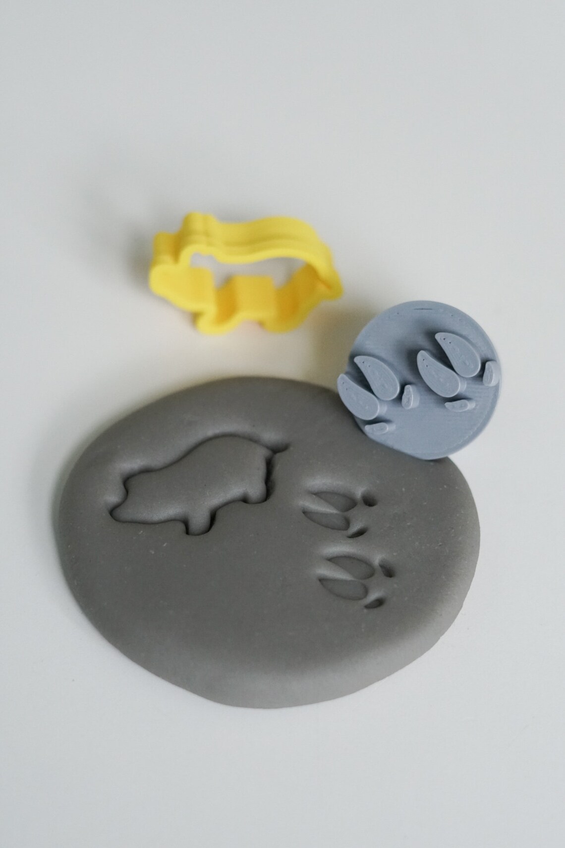 Large Set Farm Animals FOOTPRINTS Stencil+stamp= Teach Kids to ...