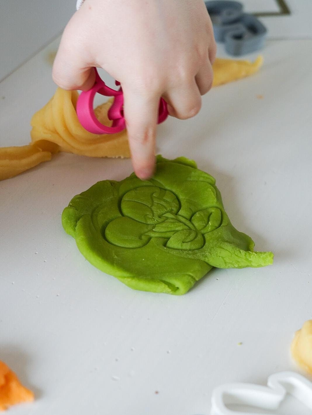 Play Dough Green Made From Edible Ingredients, Handmade Playdough ...