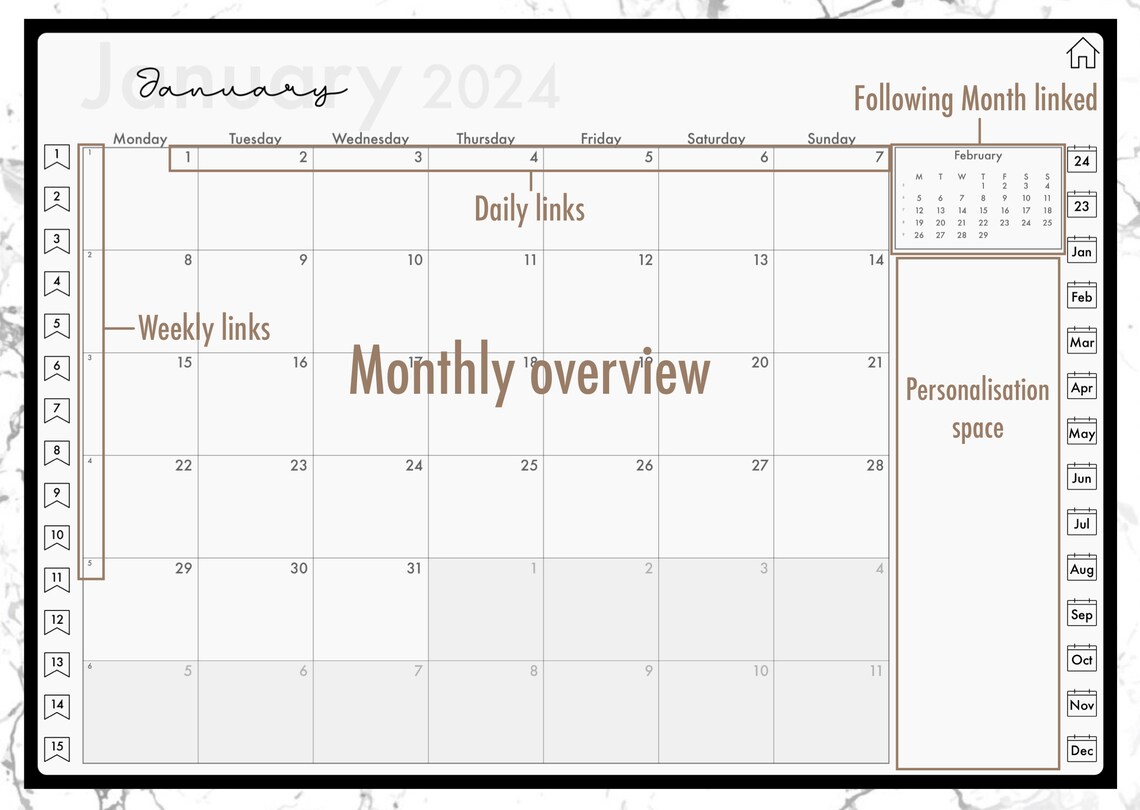 Simply Plan 2024 Planner, 2024 Zoomnotes Digital Planner, 2024 PDF ...