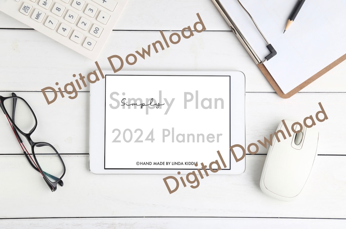 Simply Plan 2024 Planner, 2024 Zoomnotes Digital Planner, 2024 PDF ...