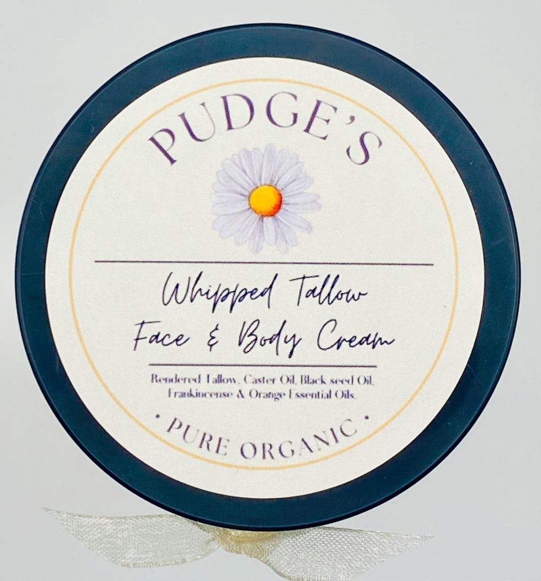 Pudge’s Tallow Face and Body Cream, 100% Organic, Natural, Moisturizing ...