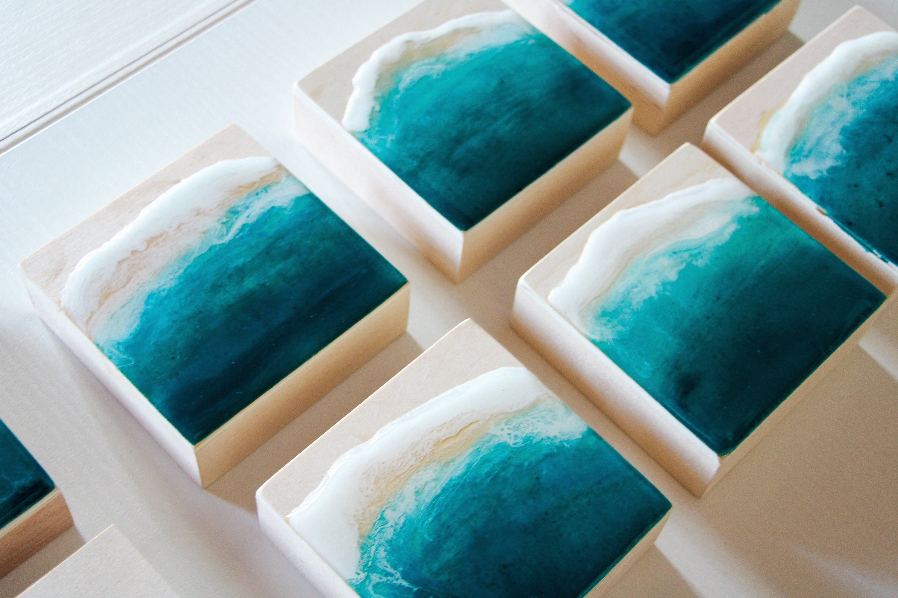 Resin ocean wave art waves wall art original ocean painting | Etsy