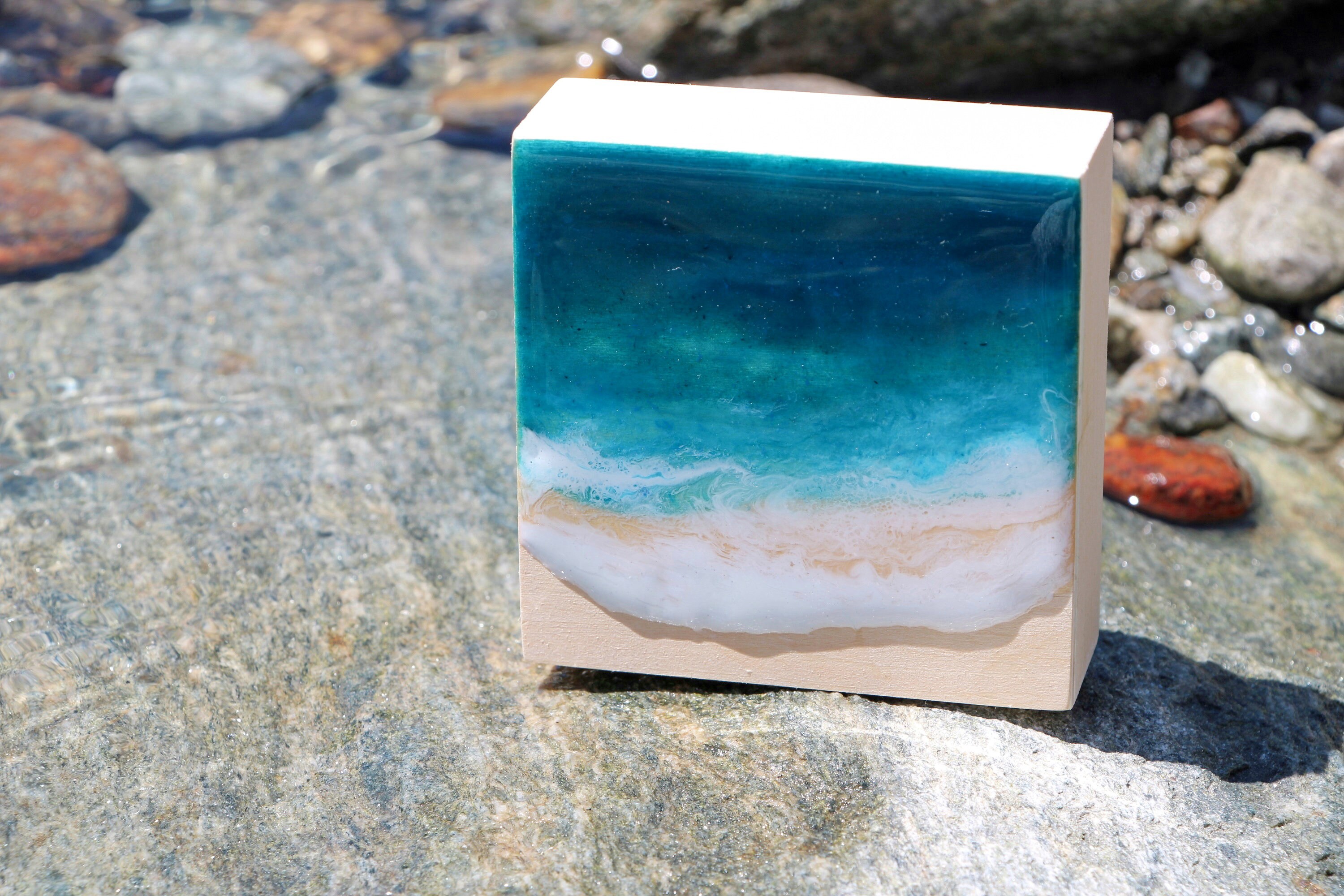 Resin ocean wave art waves wall art original ocean painting | Etsy