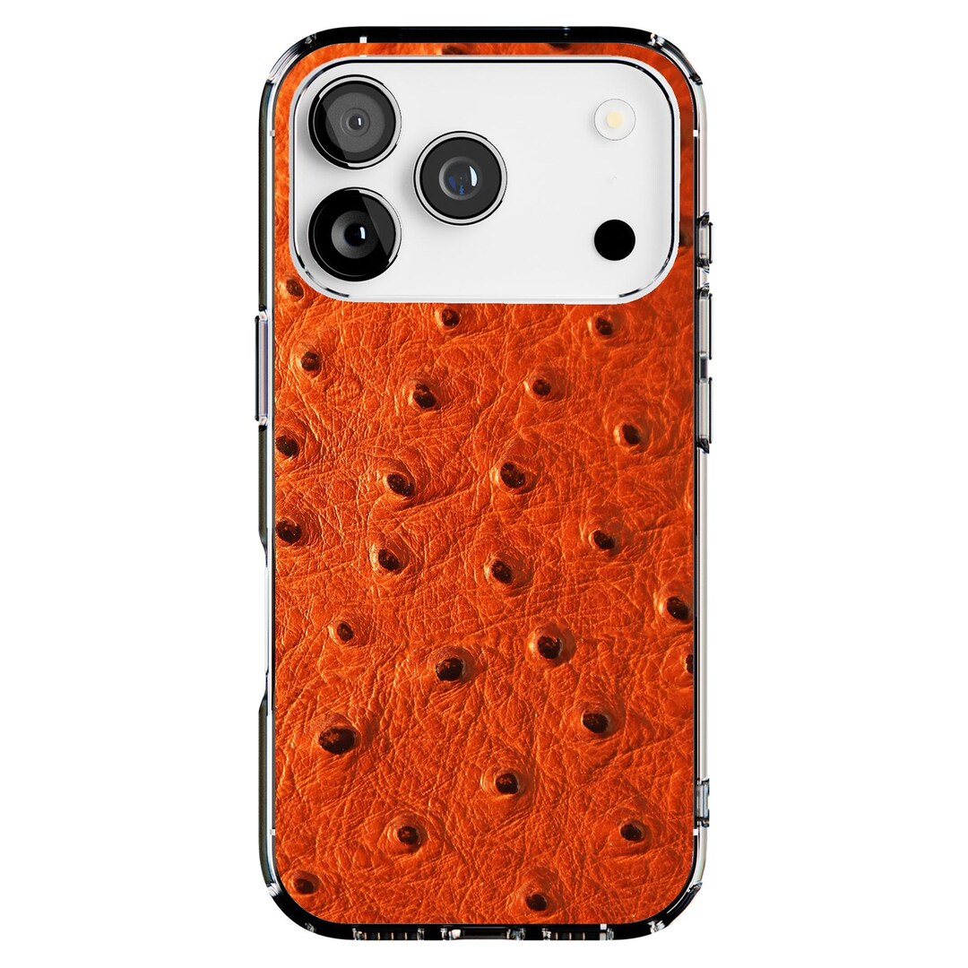 Orange Ostrich Phone Case for Apple iPhone (17,16,15,14,13,12/pro,max ...