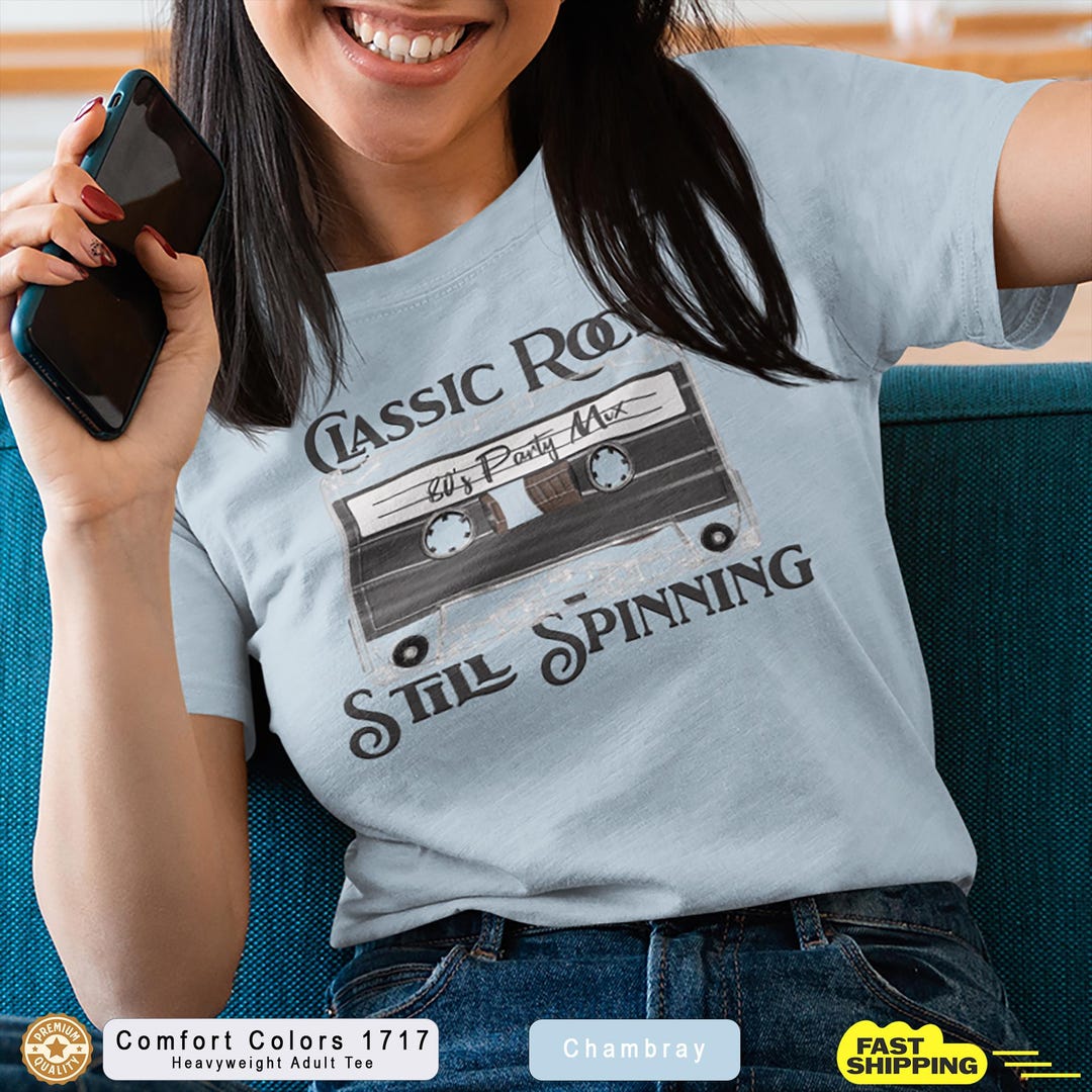 Classic Rock T-shirt, Retro Music Lovers, Old School 80's Party Mix ...