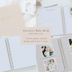 Linen Baby Memory Book: Gender Neutral First Year Keepsake - Etsy