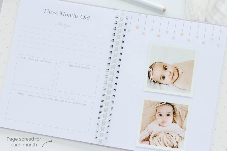 Linen Baby Memory Book: Gender Neutral First Year Keepsake - Etsy