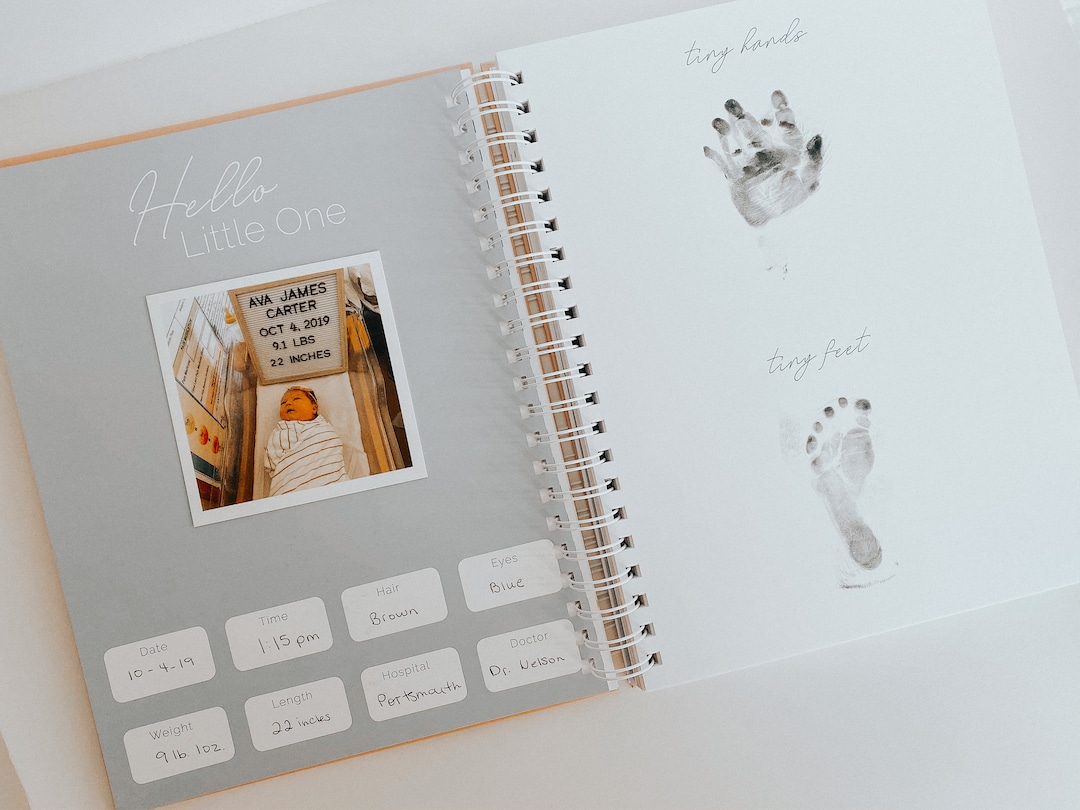 Baby Book | Personalized Baby Book | Baby Memory Book | Baby Shower ...