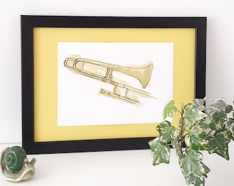 Trombone Printable - Etsy