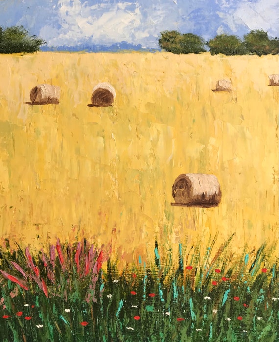 Farm Field Painting