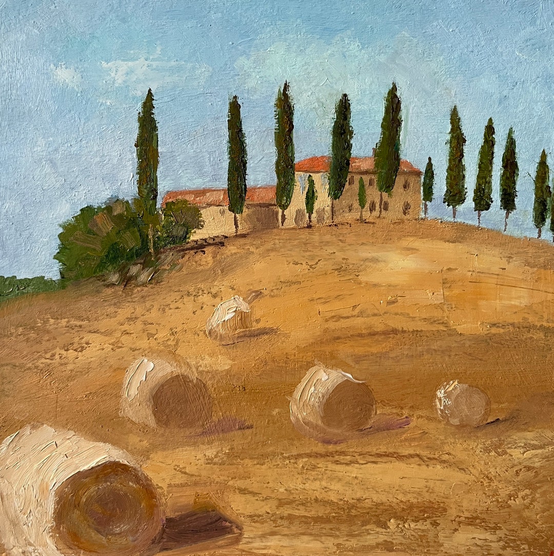Tuscan Landscape Oil Painting Tuscan Original Art Italy Oil Artwork ...