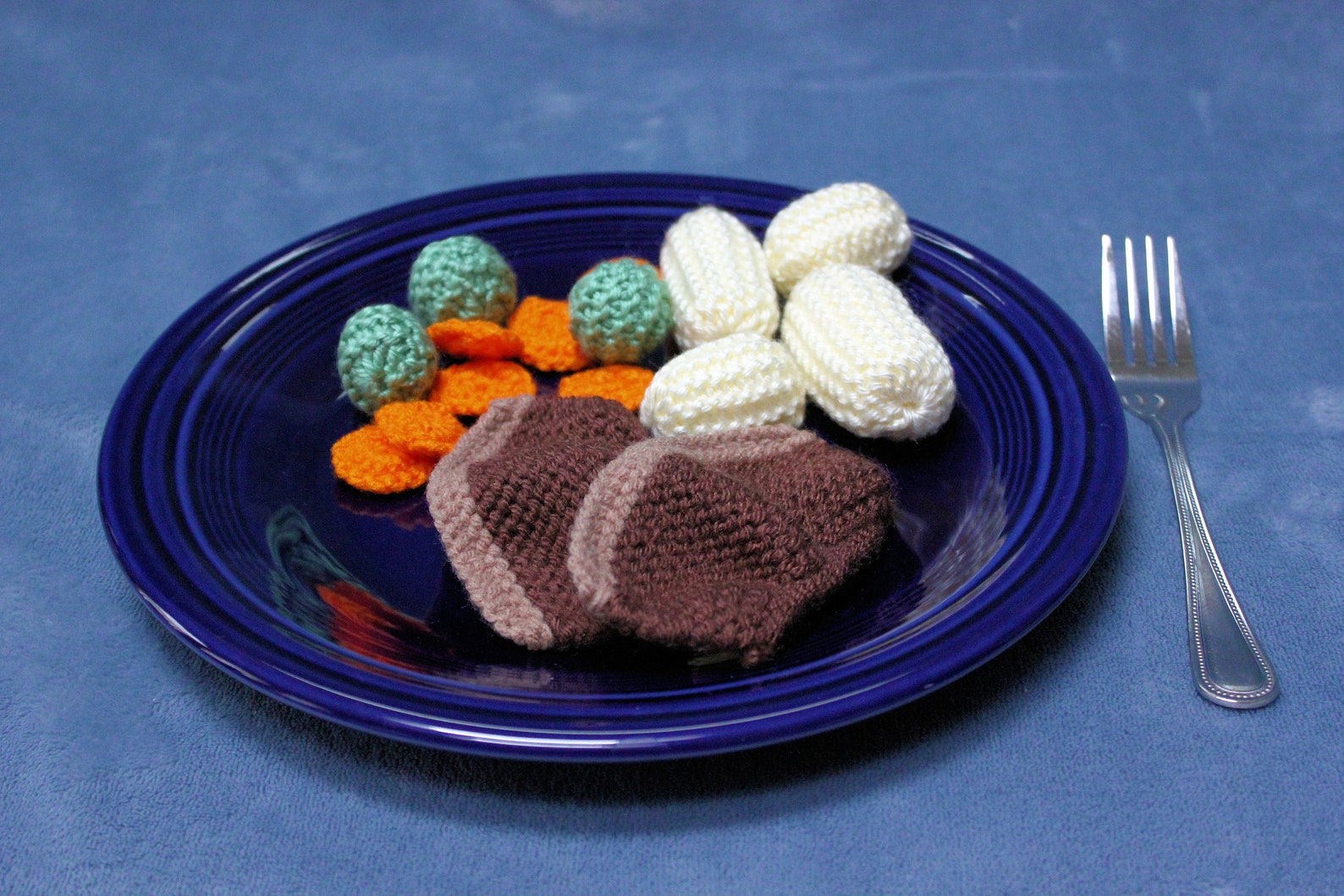 Knit Play Food : Roast Beef Dinner | Etsy