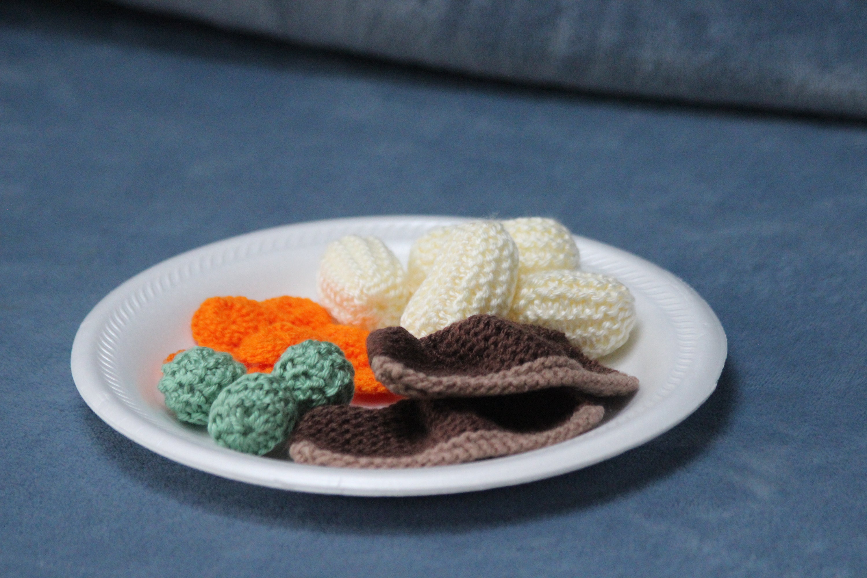 Knit Play Food : Roast Beef Dinner | Etsy