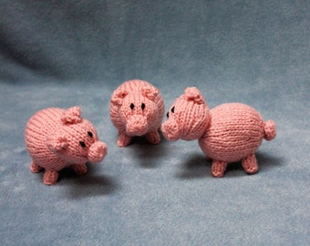 Knitting Pattern Toy Pig PDF. Knit Your Own Hog. - Etsy