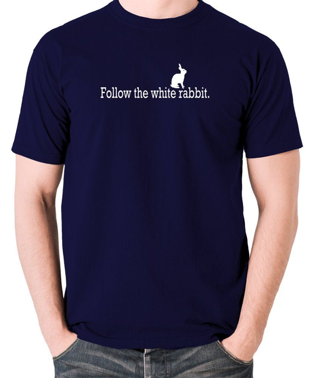 Follow the White Rabbit T Shirt - Etsy