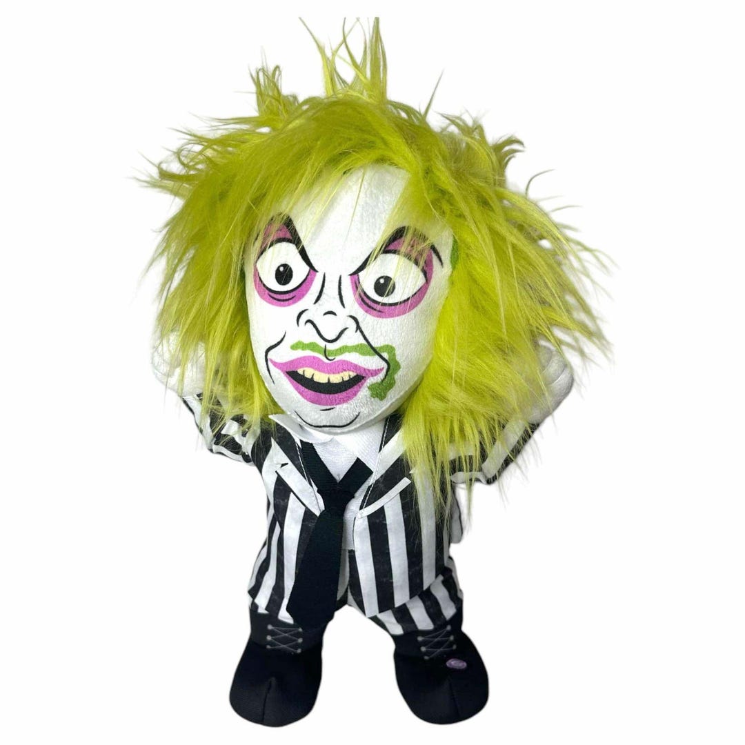 Animated Talking Beetlejuice Plush Side Stepper Moves and Speaks ...