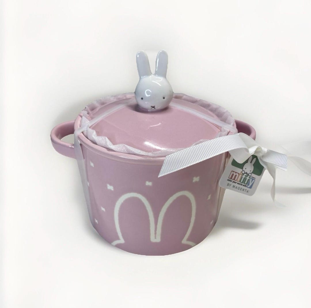 Miffy Bunny Rabbit Ears Mini Baking Dish Pot Spring Easter Pastel Green ...