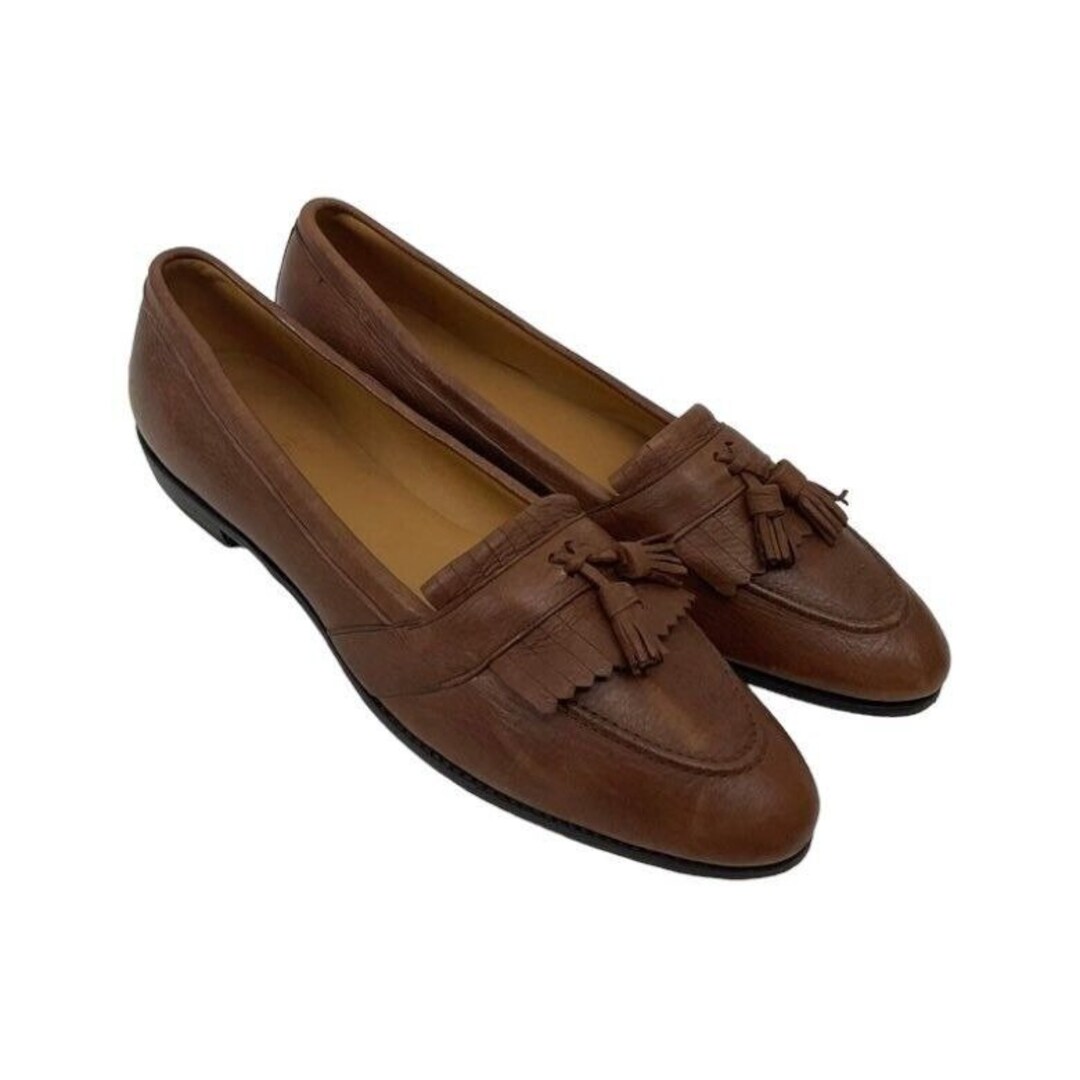 Allen Edmonds Eva Size 10.5 AA Leather Tassel Almond Toe Dress Loafer ...