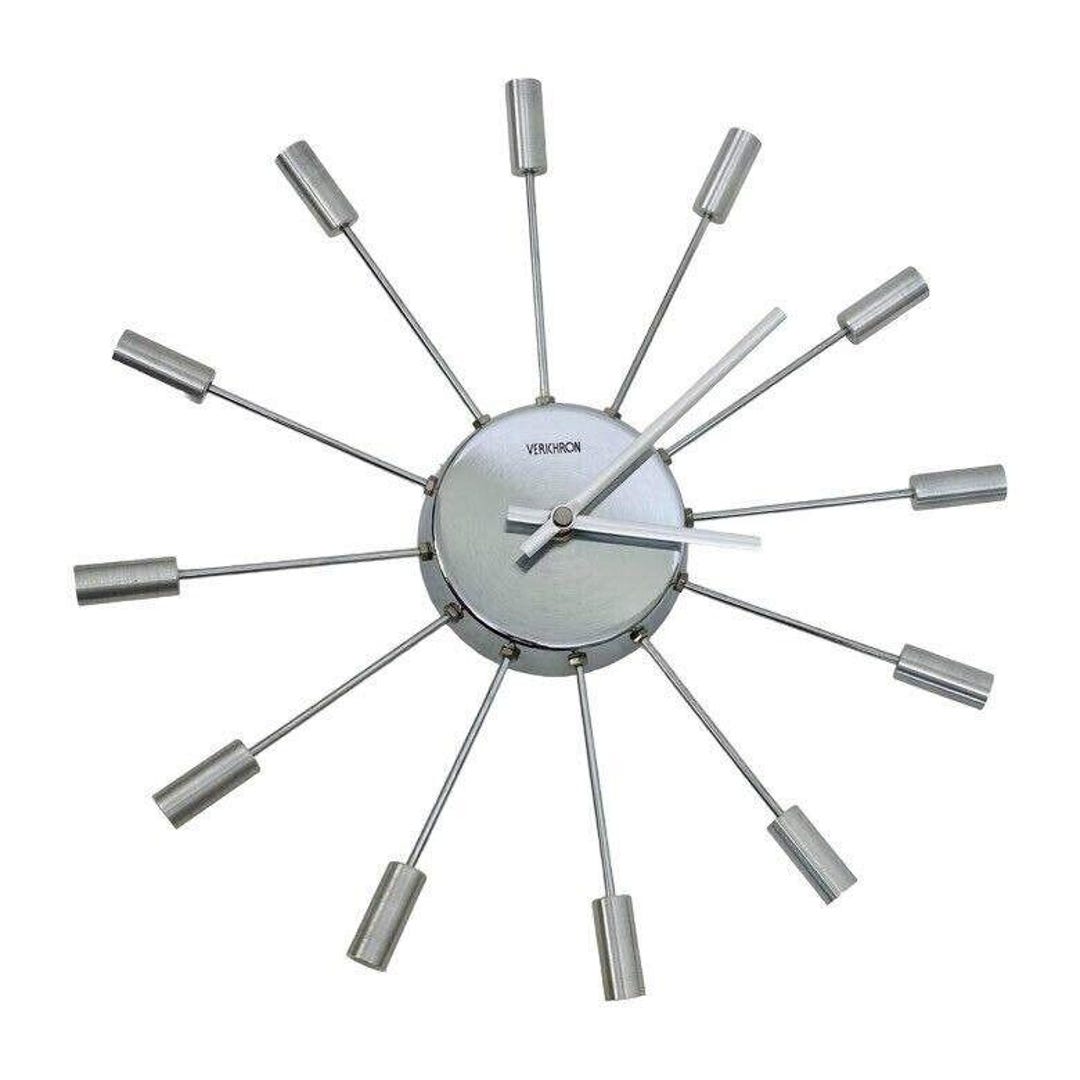 Verichron George Nelson Pill Aluminum Star Wall Clock Quartz Movement ...