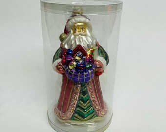 Glass Santa Claus | Etsy